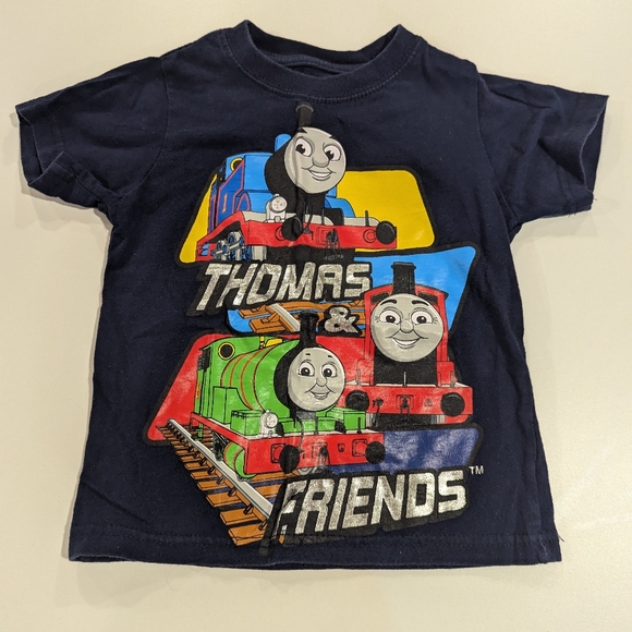 Thomas & Friends | Shirts & Tops | Thomas The Tank Engine Thomas Friends Boys Top Shirt Blue 9s ...